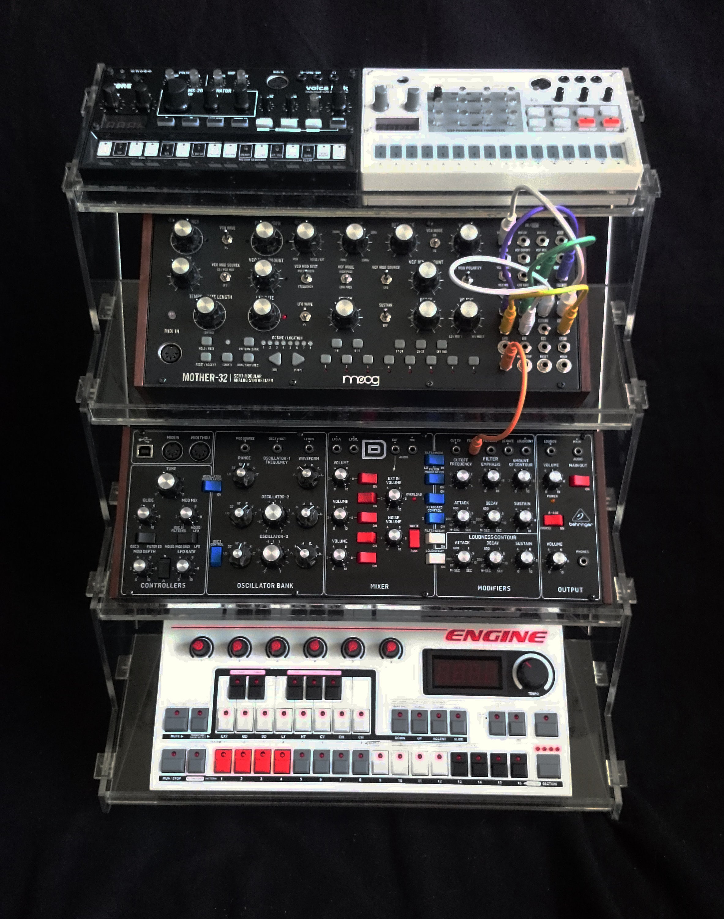 Acrylic Synth Stand Type1 4Tier for Korg Volca/Roland | Etsy