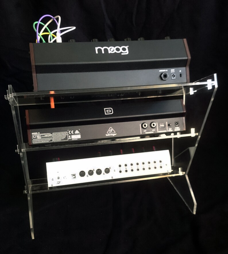 Acrylic Synth Stand Type1 3tier for Korg Volca/roland Boutique/moog ...