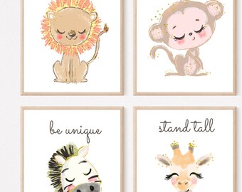Printable Instant Download Safari Baby Animals Printable Set - Etsy