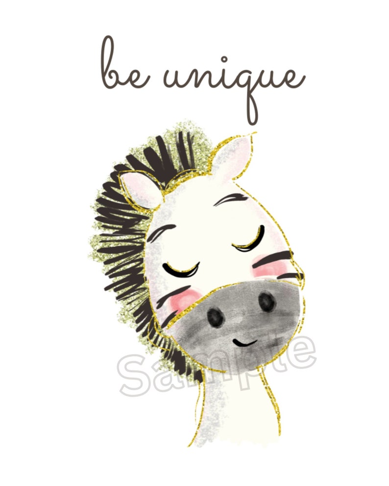 Safari Baby Animals Printable Set of 4, Instant Download,printable ...