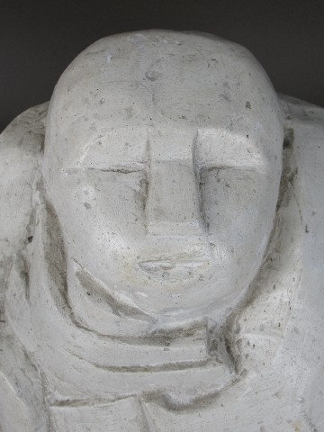 Contemporary Sculpture Thinking Man Plaster Statue, Unique Work, 29 Cm ...