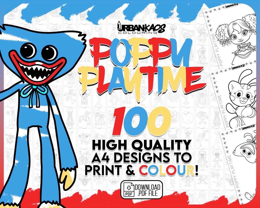 Poppy Playtime PRINT and COLOUR 100 Print Yourself - Etsy