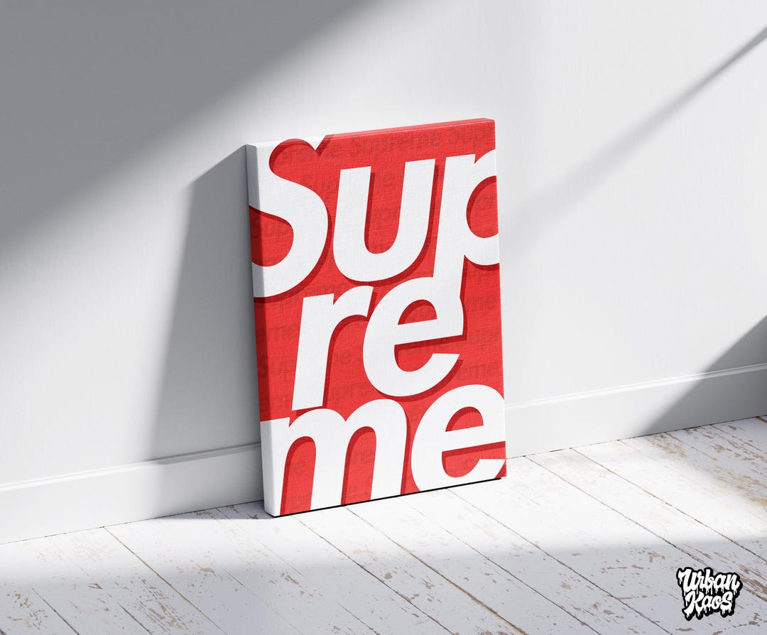 Supreme Inspired Logo Poster A3 / A4 Digital JPG & PDF Download urban ...