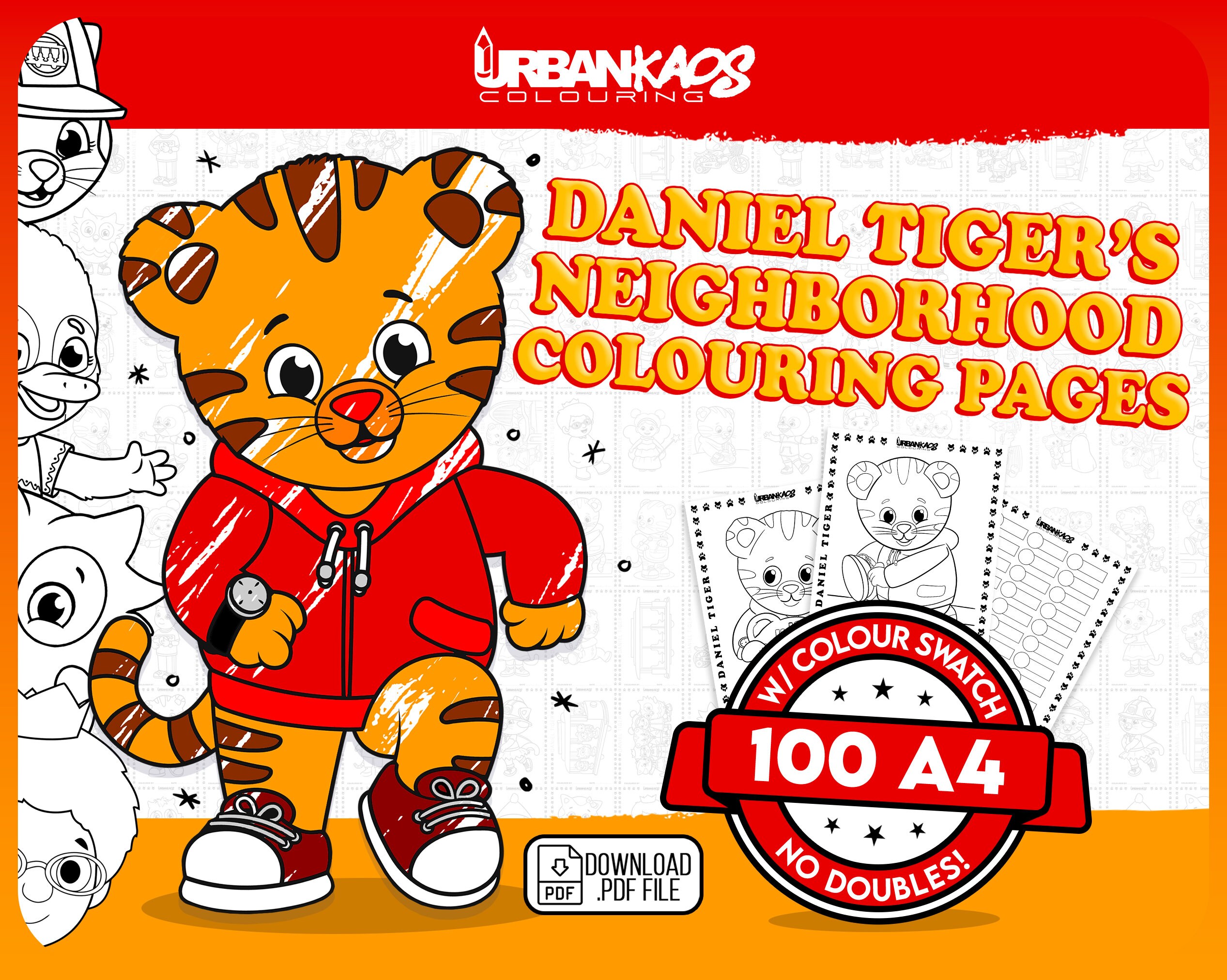 Daniel Tiger Coloring Pages Printable