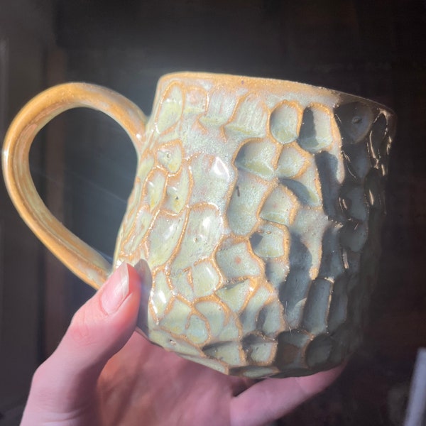 Carved Ceramic Mug - Etsy