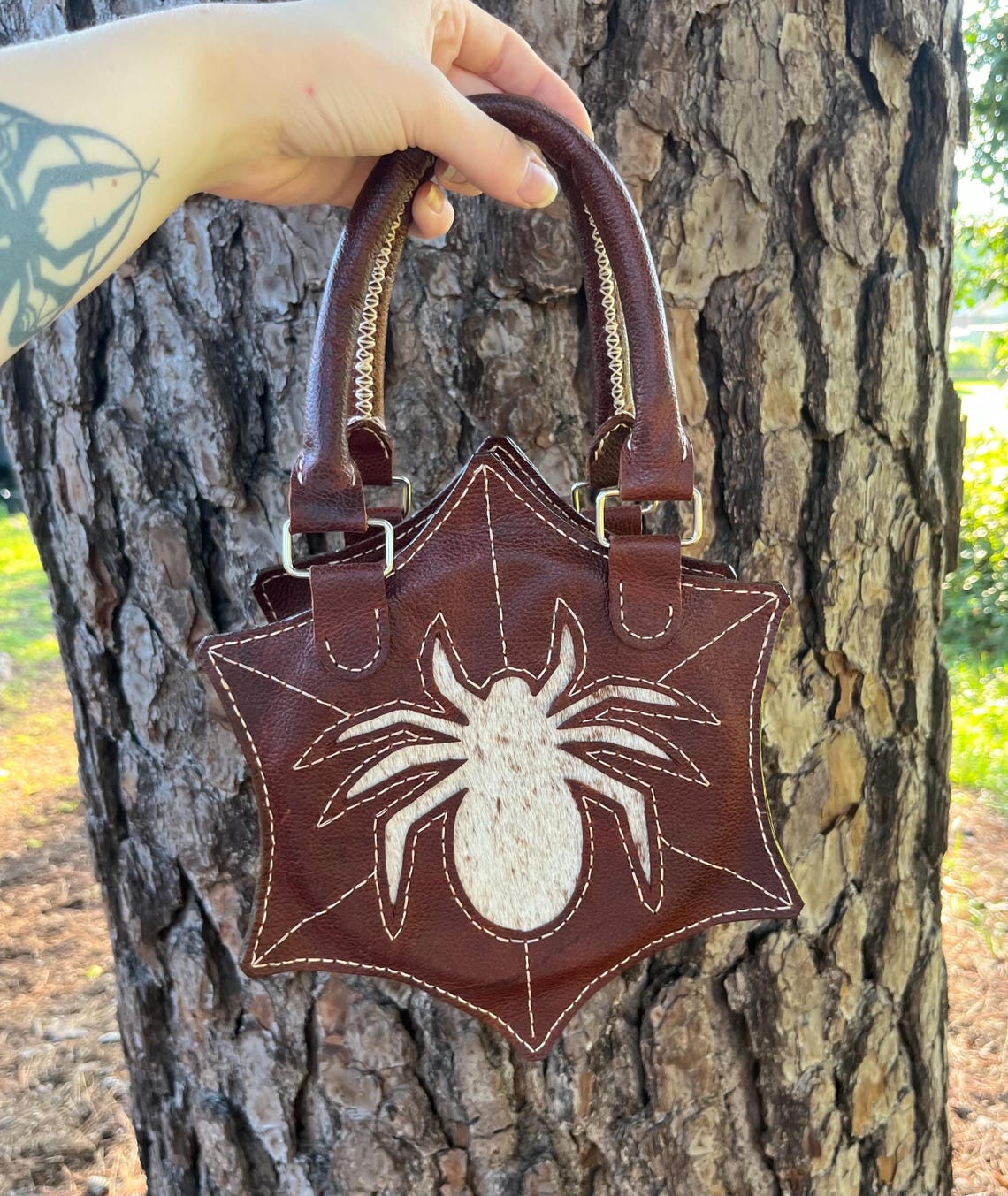 Salt and Pepper Spider Bag - Etsy