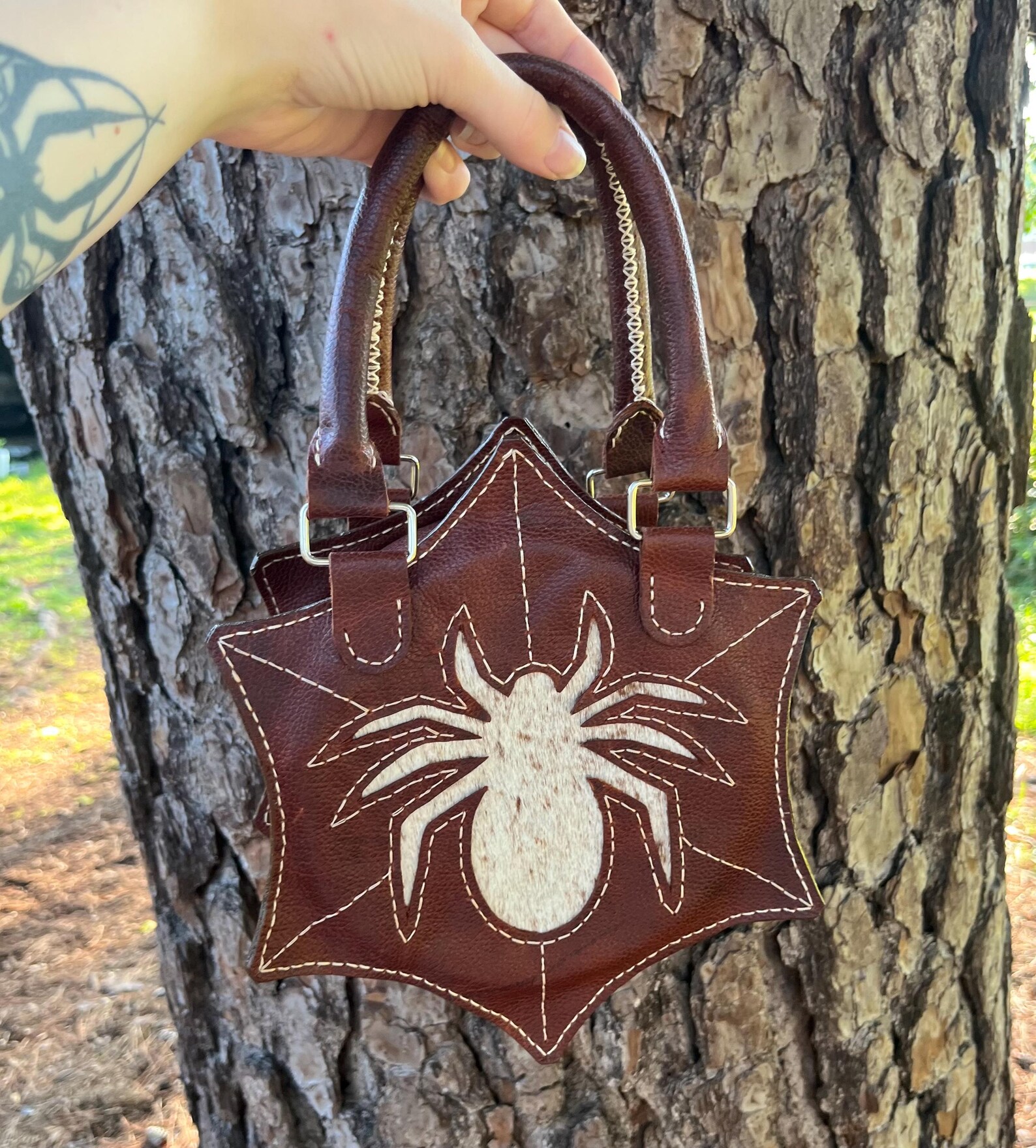 Salt and Pepper Spider Bag - Etsy