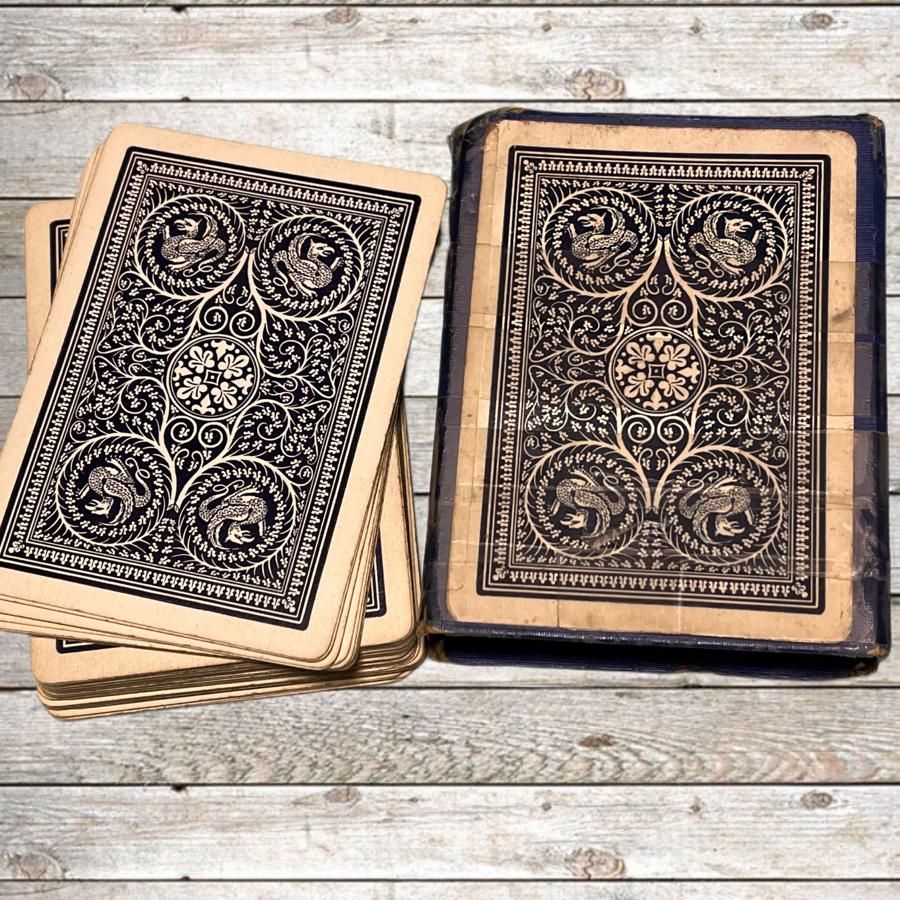 Vintage US Playing Card Co Deck: No 500, 63 Cards, Palmer Cox Joker - Etsy