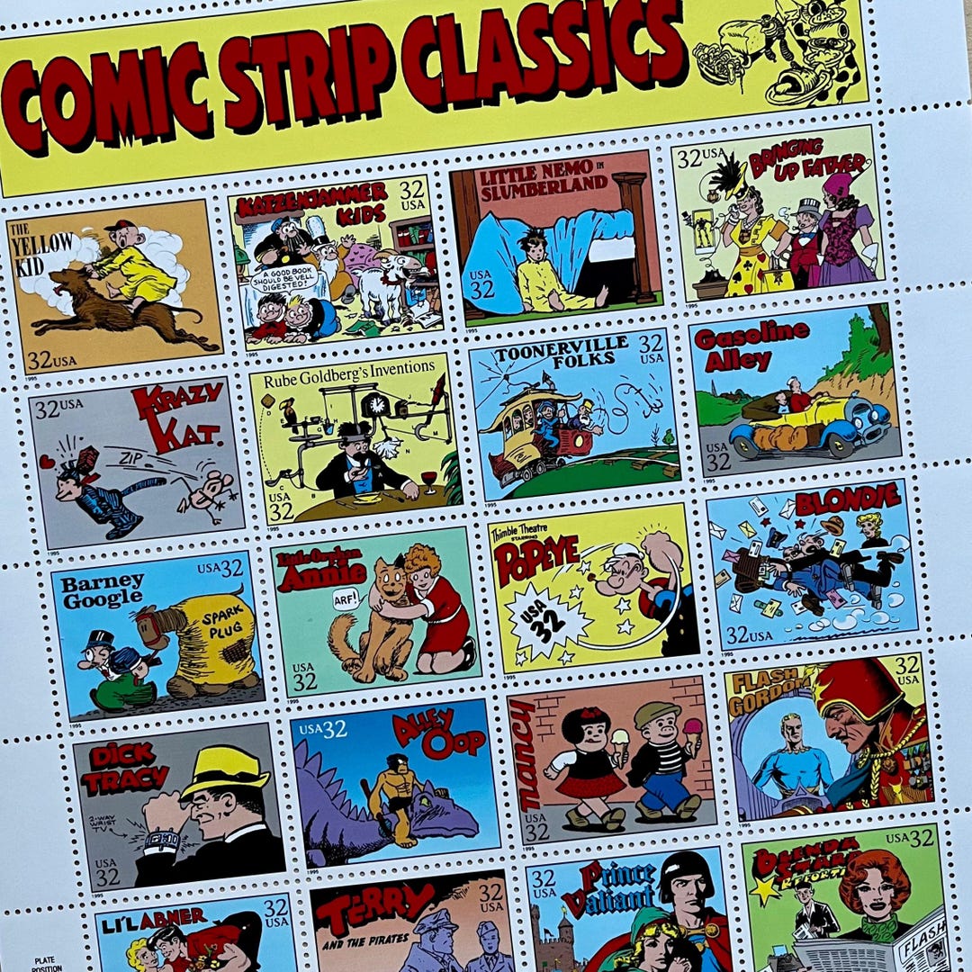 Comic Strip Classics US Postage Stamps: Unused 32c Full Sheet of 20 - Etsy