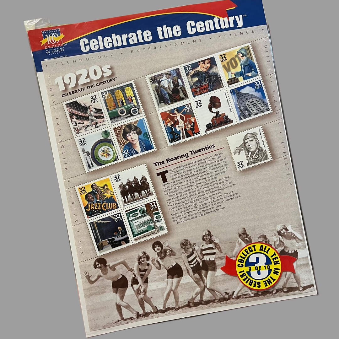 Useable 32c US Postage Stamps: Celebrate the Century Series 1920s - Etsy