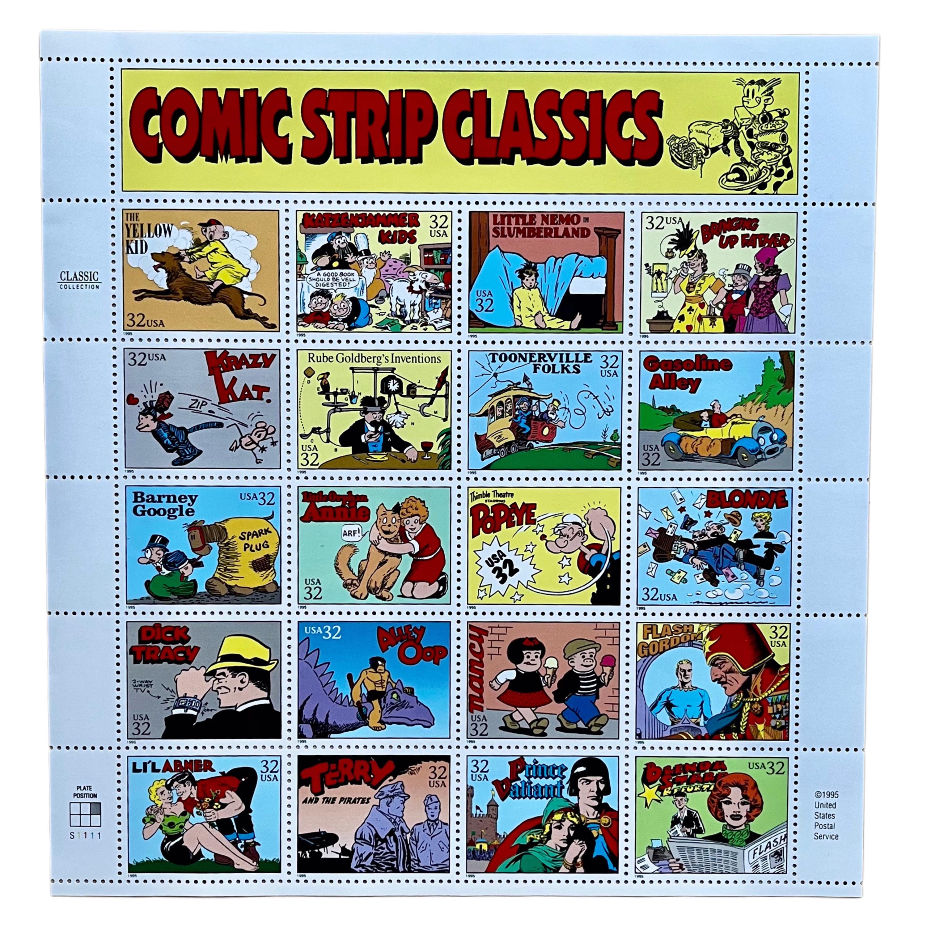 Comic Strip Classics US Postage Stamps: Unused 32c Full Sheet of 20 - Etsy