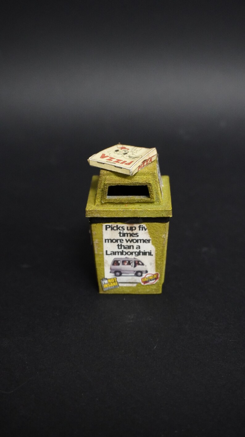1:6 Scale / Tmnt Diorama / 3d Printed / Mini Garbage Can / - Etsy