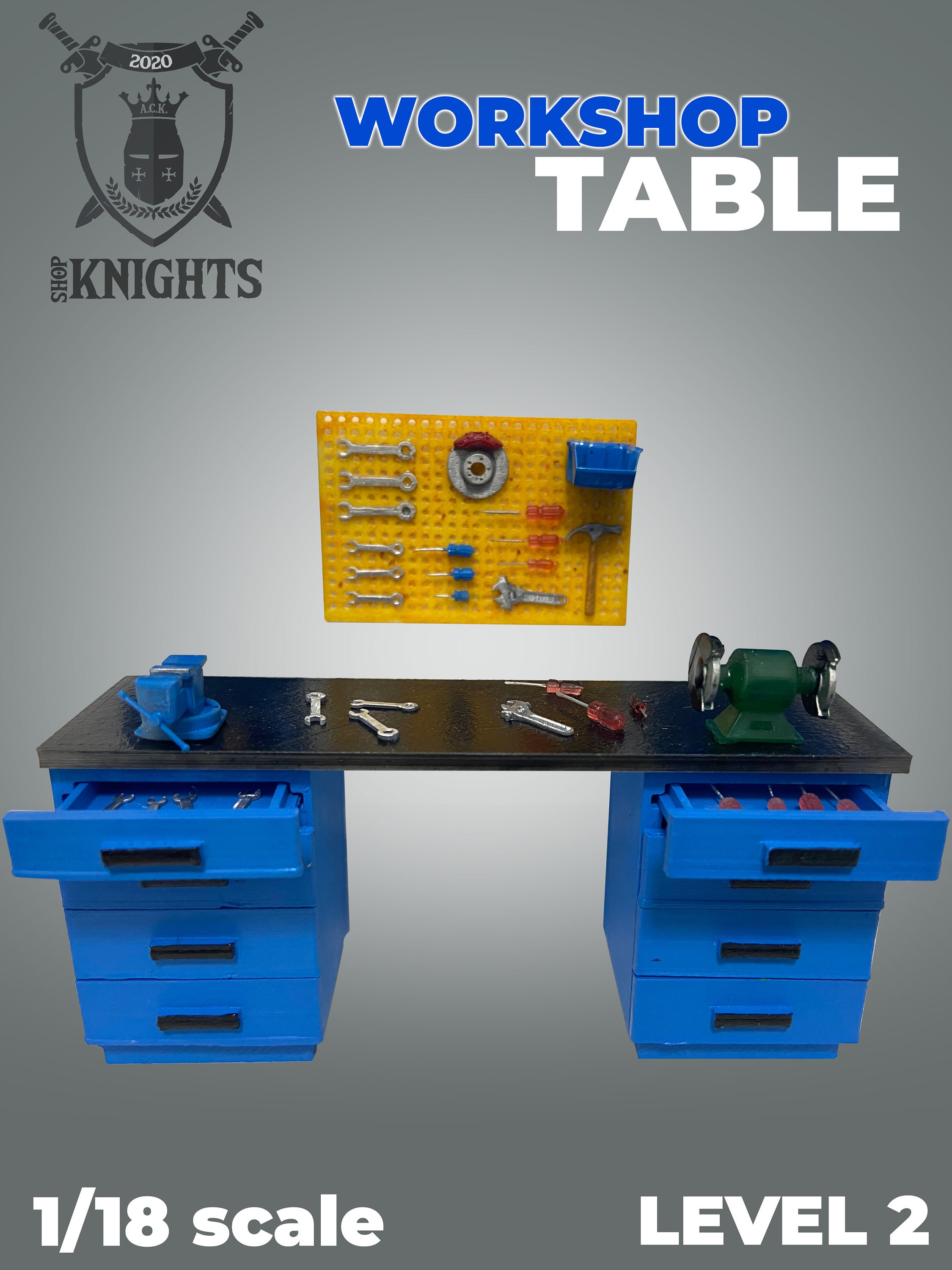 1:18 Scale / Workshop Desk / Tools With Tools Oil Cans / - Etsy