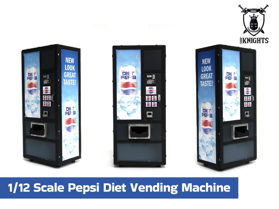 Diorama 1-12 Scale / Diet Pepsi VENDING MACHINE / Handmade/ Model Kit ...