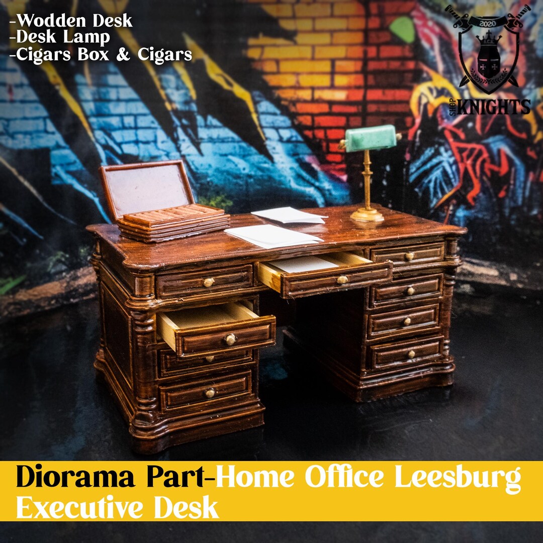 1/18 Scale Diorama Part-home Office Desk/ Action Figures/ Dollhouse ...