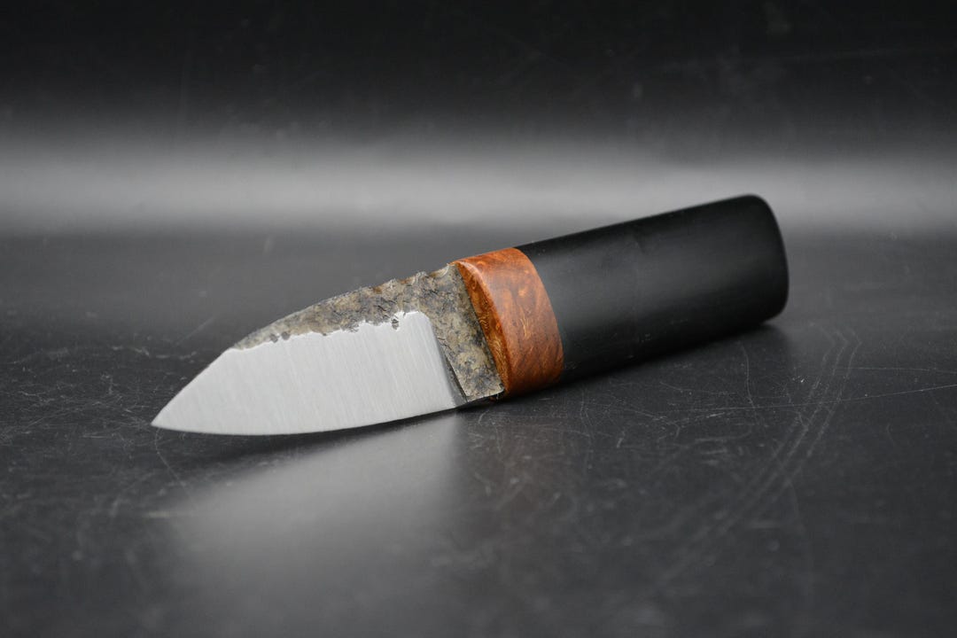 Handcrafted Sgian Dubh/ Forged O1 Tool Steel Blade / Stabilised Elm ...