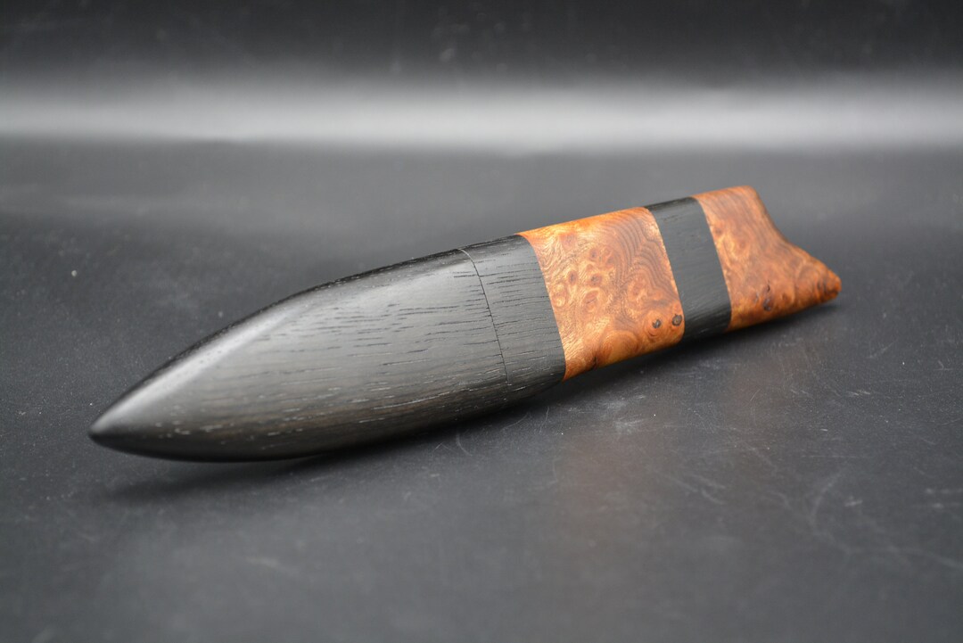 Scottish Bog Oak / Elm Burr Hand Forged Sgian Dubh With O1 Tool Steel ...