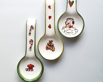 Italian Ceramic Spoon Rest - Etsy