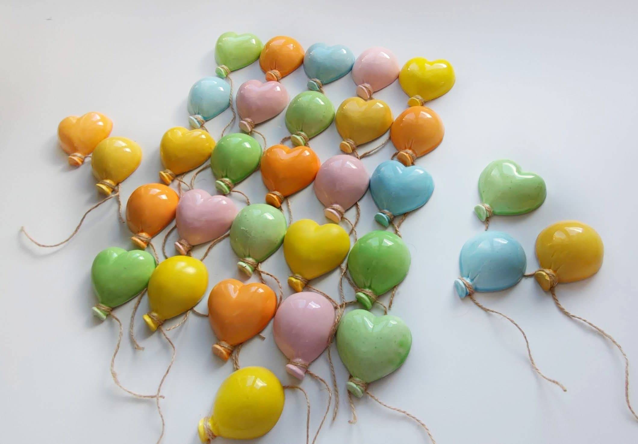 Mix Ceramic Balloons - Magnet Ceramic Balloons - Etsy