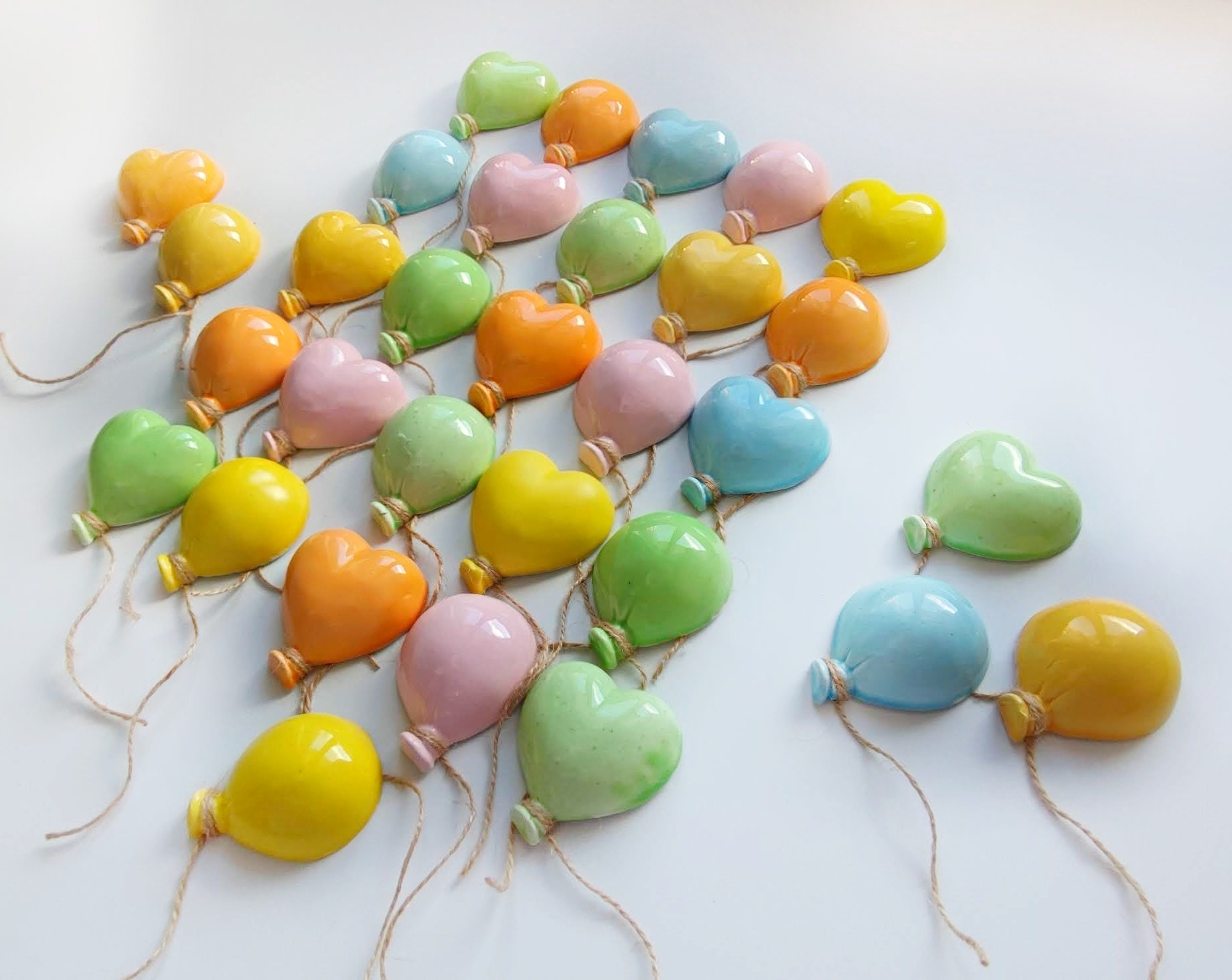 Mix Ceramic Balloons - Magnet Ceramic Balloons - Etsy