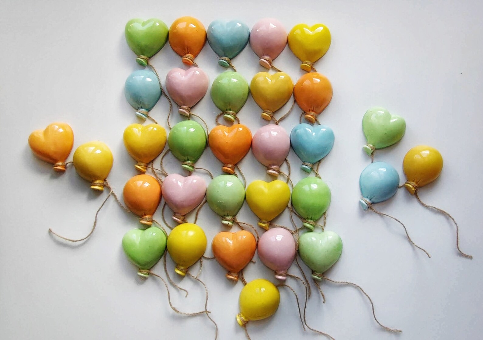 Mix Ceramic Balloons - Magnet Ceramic Balloons - Etsy