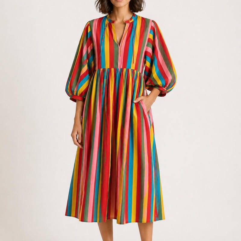Multicolor Boho Dress - Etsy UK