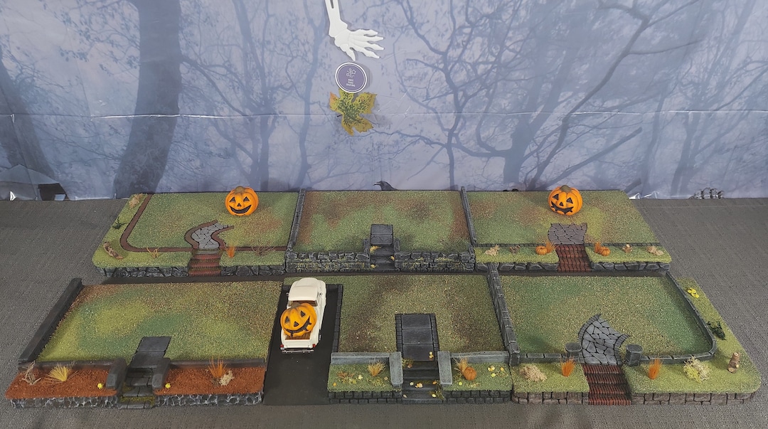 HALLOWEEN Fall Village Display Platform Spooky Town for Lemax ...