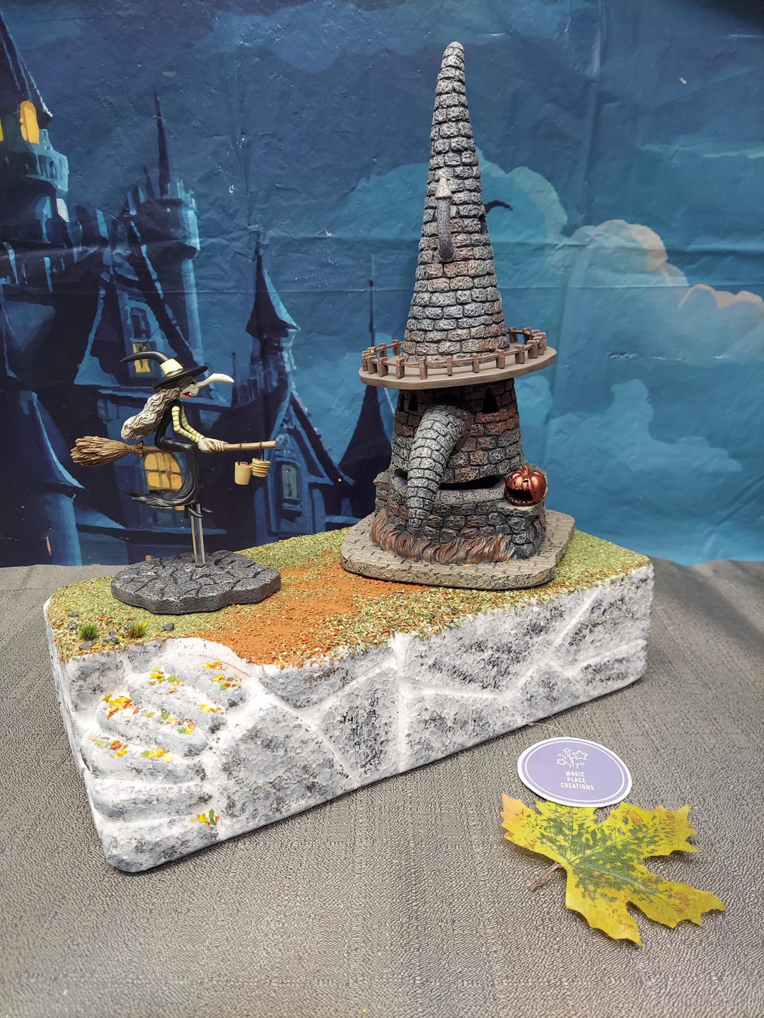 STYROFOAM Village Display Platform Halloween / Fall for Lemax ...