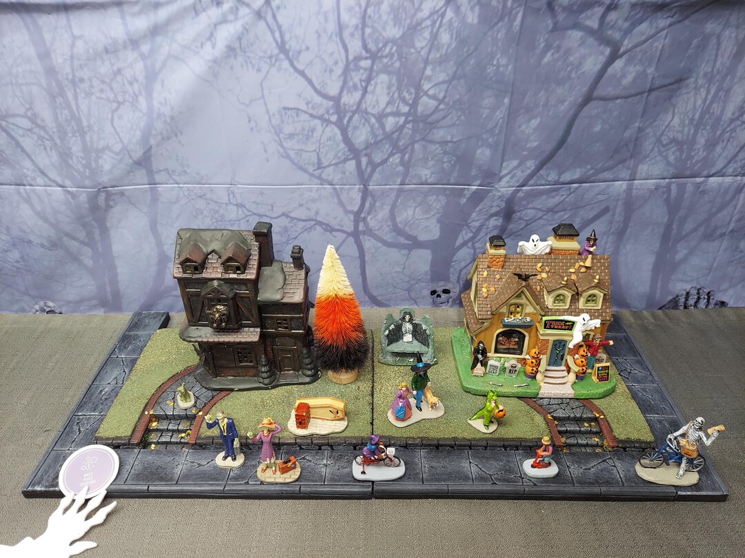 Village Display Platform for Lemax / Department 56 *** Halloween Fall ...