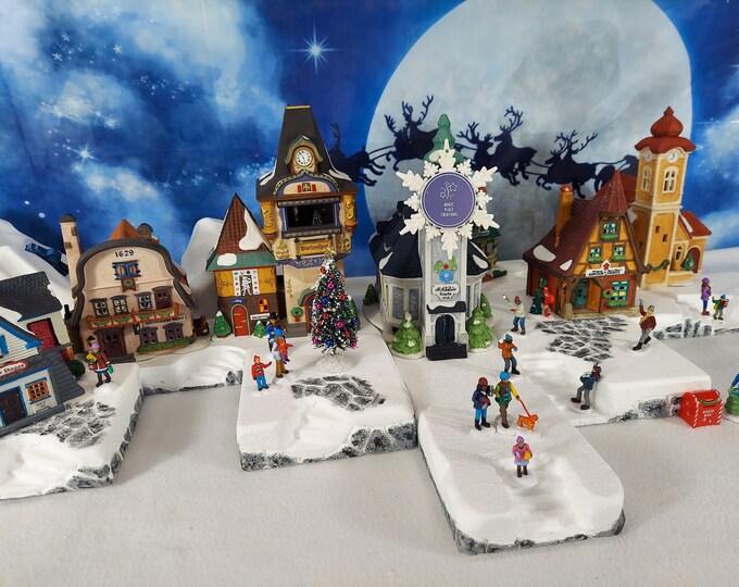 STYROFOAM Christmas Snow Village Display Platform for Lemax ...