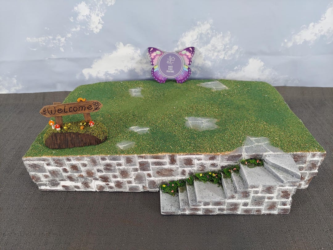 STYROFOAM Village Display Platform Spring Summer for Lemax / Department ...