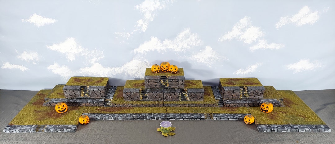 HALLOWEEN Fall Village Display Platform for Lemax / Department 56 ...