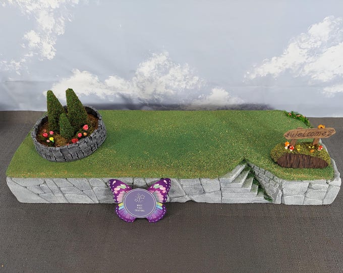 STYROFOAM Village Display Platform Spring Summer for Lemax / Department ...