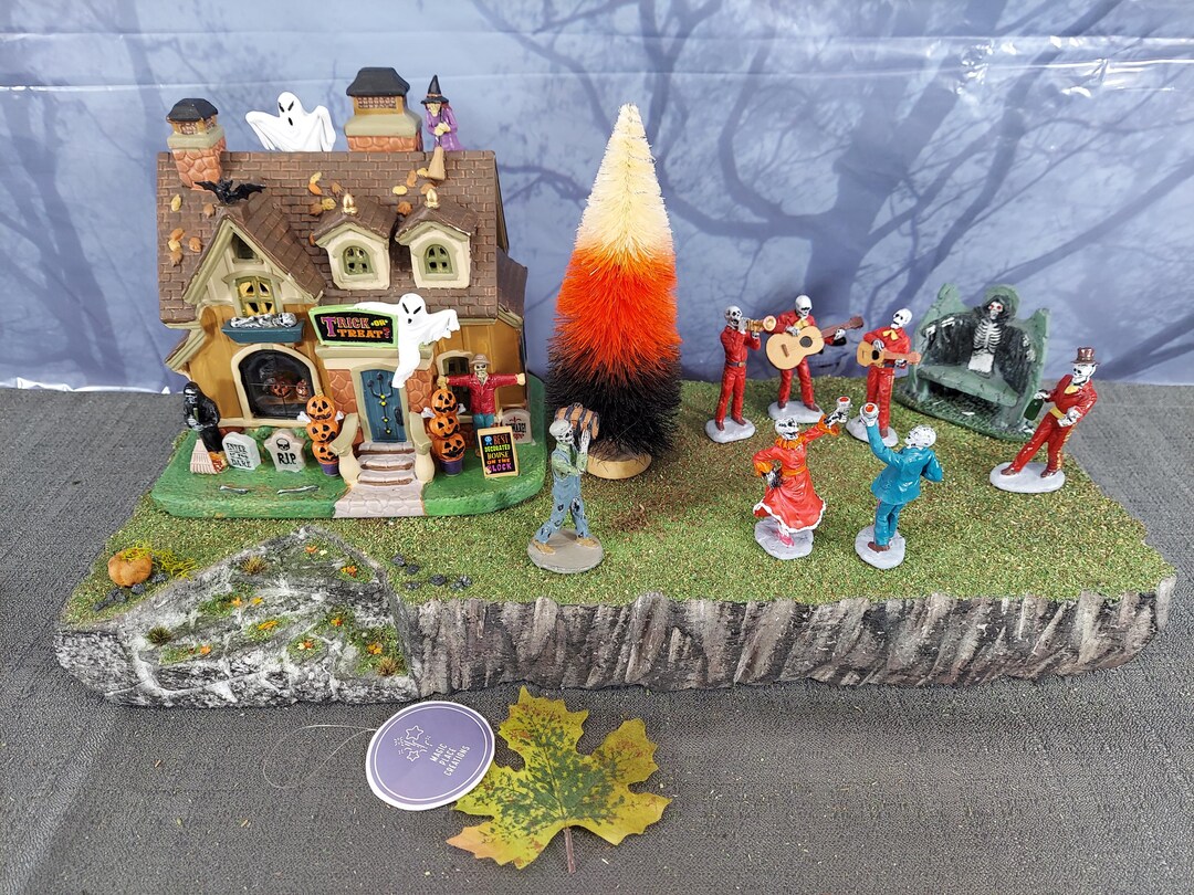 STYROFOAM Village Display Platform Halloween / Fall for Lemax ...