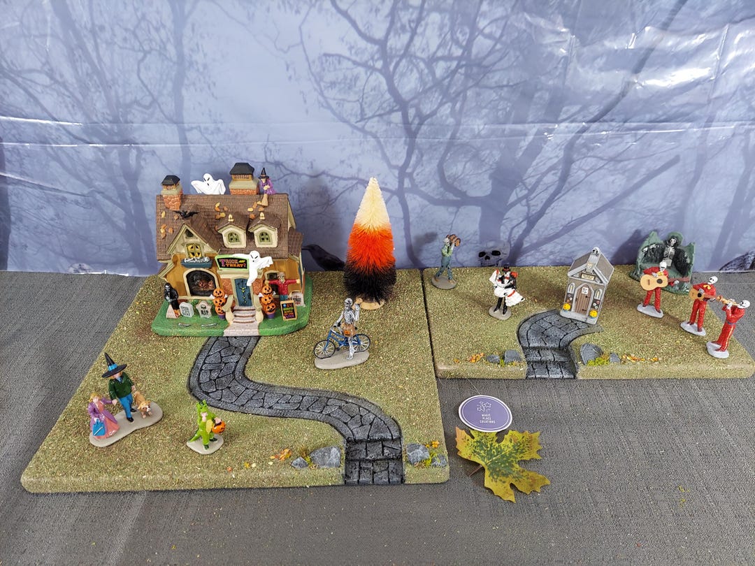 STYROFOAM Village Display Platform Halloween / Fall for Lemax ...