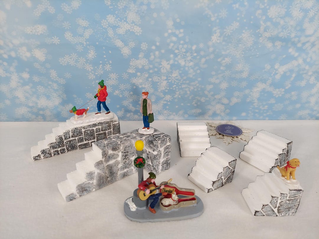 STYROFOAM Christmas Snow Village Display Platform for Lemax ...