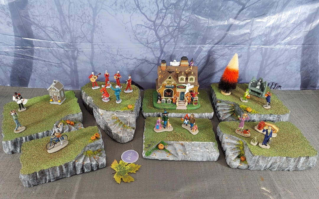 STYROFOAM Village Display Platform Halloween / Fall for Lemax ...