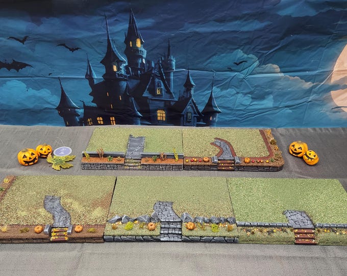 HALLOWEEN Fall Village Display Platform Spooky Town for Lemax ...