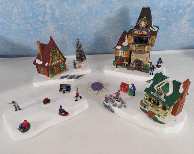 STYROFOAM Christmas Snow Village Display Platforms for Lemax ...