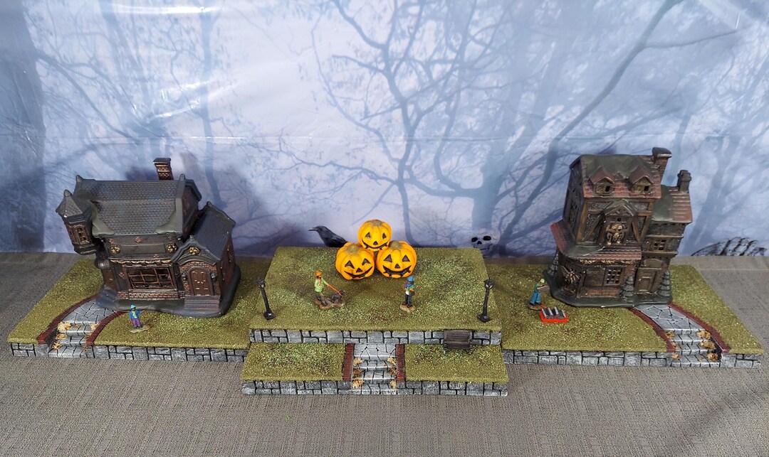 HALLOWEEN Fall Village Display Platform for Lemax / Department 56 ...
