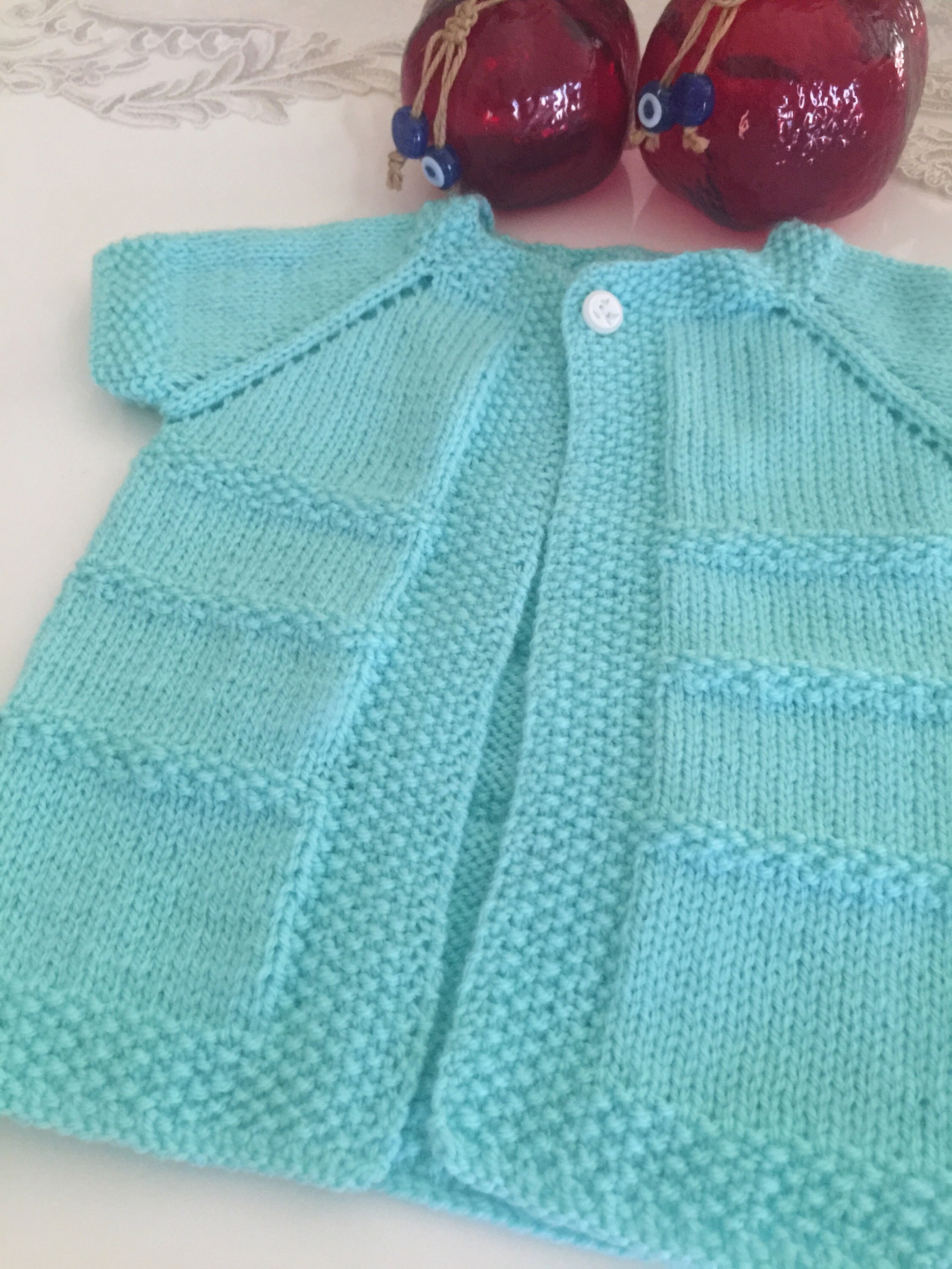 Baby Vest, Hand Knitted Baby Vest, Baby Gift, Knit for Newborn, Knitted ...
