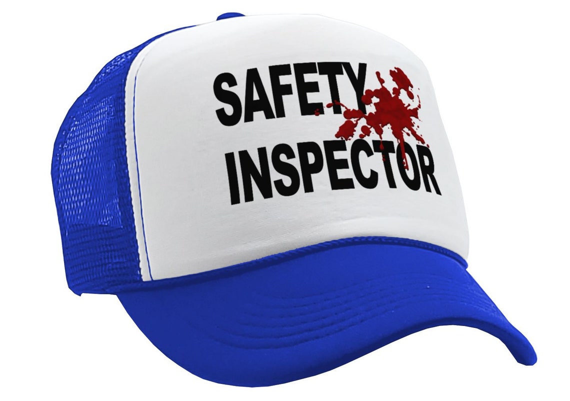 SAFETY INSPECTOR Retro Vintage Style Trucker Cap Hat | Etsy