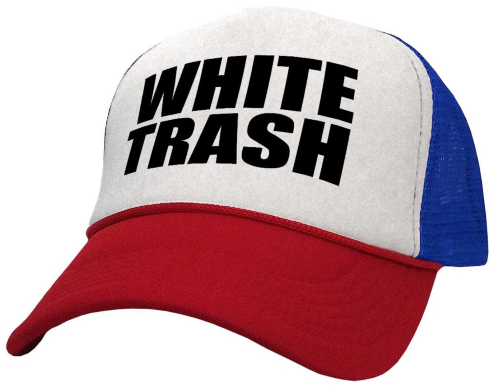 WHITE TRASH redneck hick Vintage Style Trucker Cap Hat | Etsy