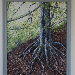 Beech Tree in Spring, Original Oil Painting by Laura Shaw, Black Hill ...