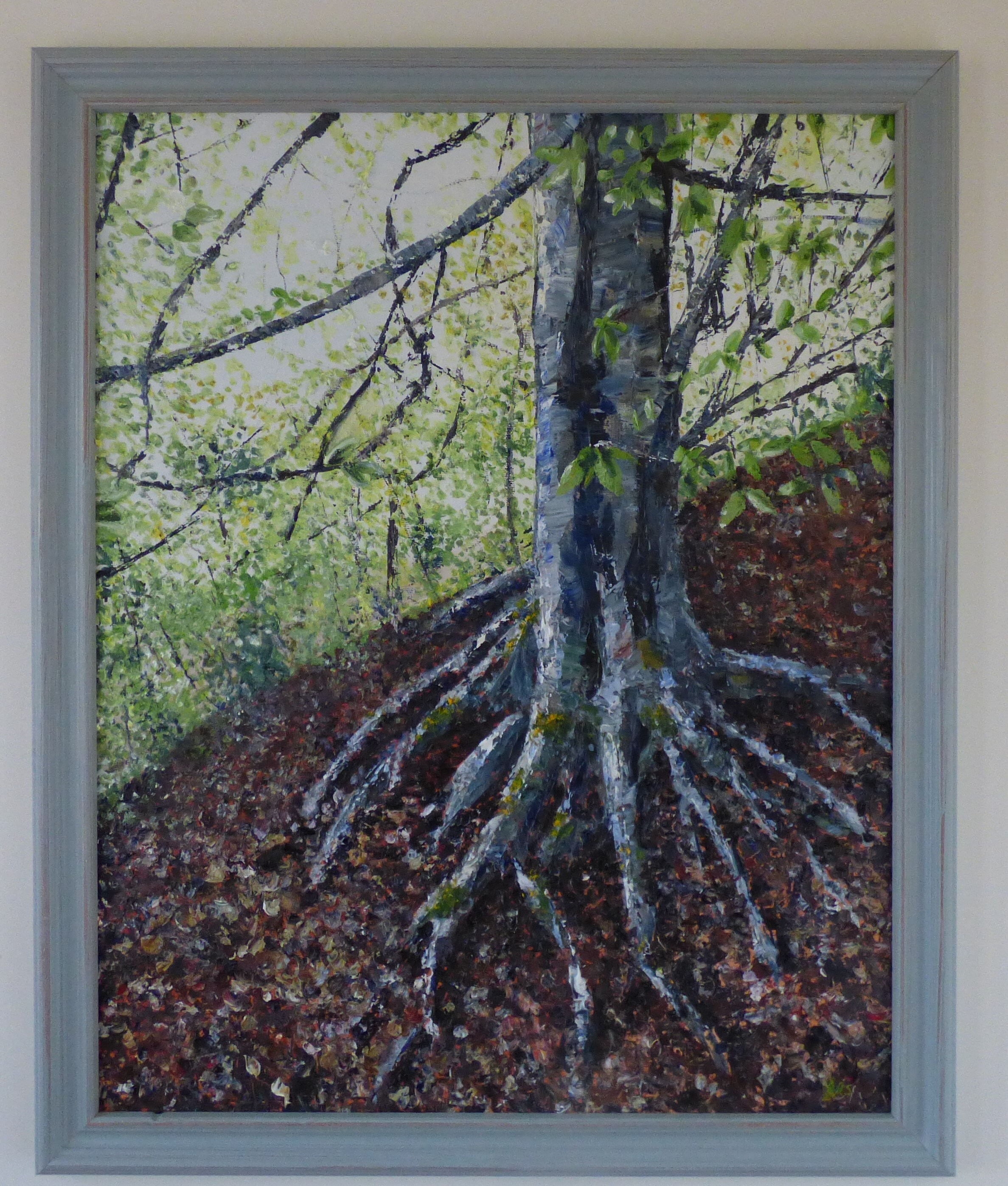Beech Tree in Spring, Original Oil Painting by Laura Shaw, Black Hill ...