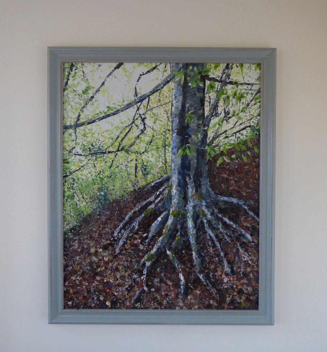 Beech Tree in Spring, Original Oil Painting by Laura Shaw, Black Hill ...