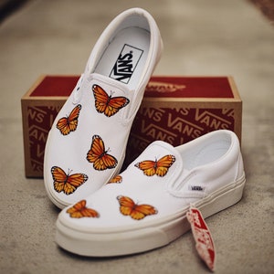 Handpainted Butterfly Vans - Etsy
