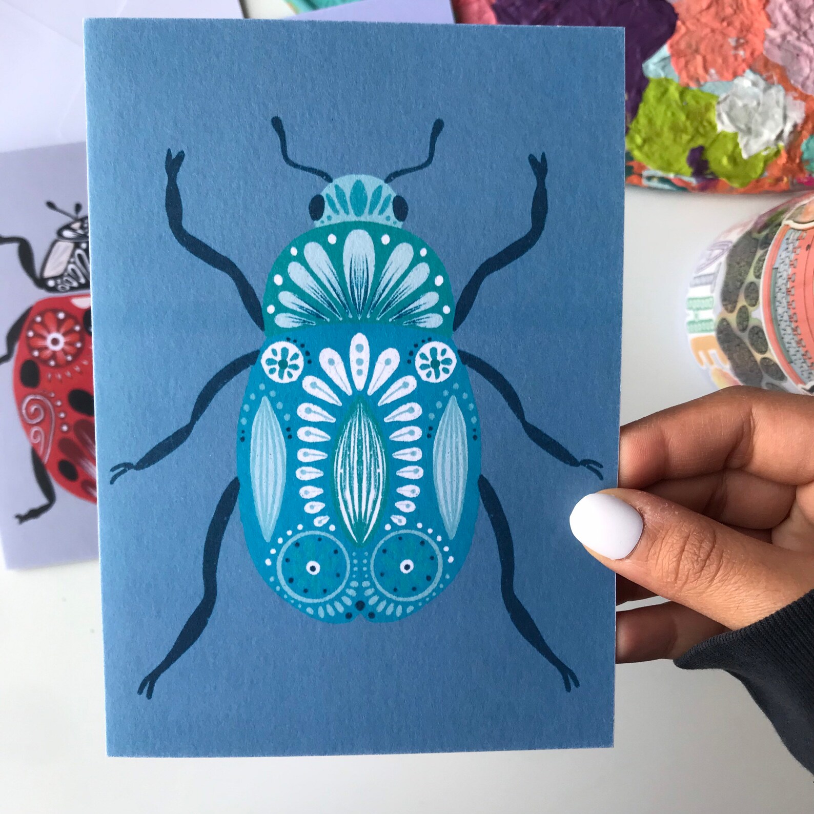 Cute Insects Greeting Cards - Etsy