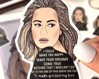 Adele Stickers - Etsy
