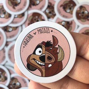 Zentangle Timon& Pumbaa Magnet - Zentangle Magnets - Etsy